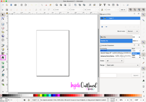 Inkscape tutorial text with black box - westpag