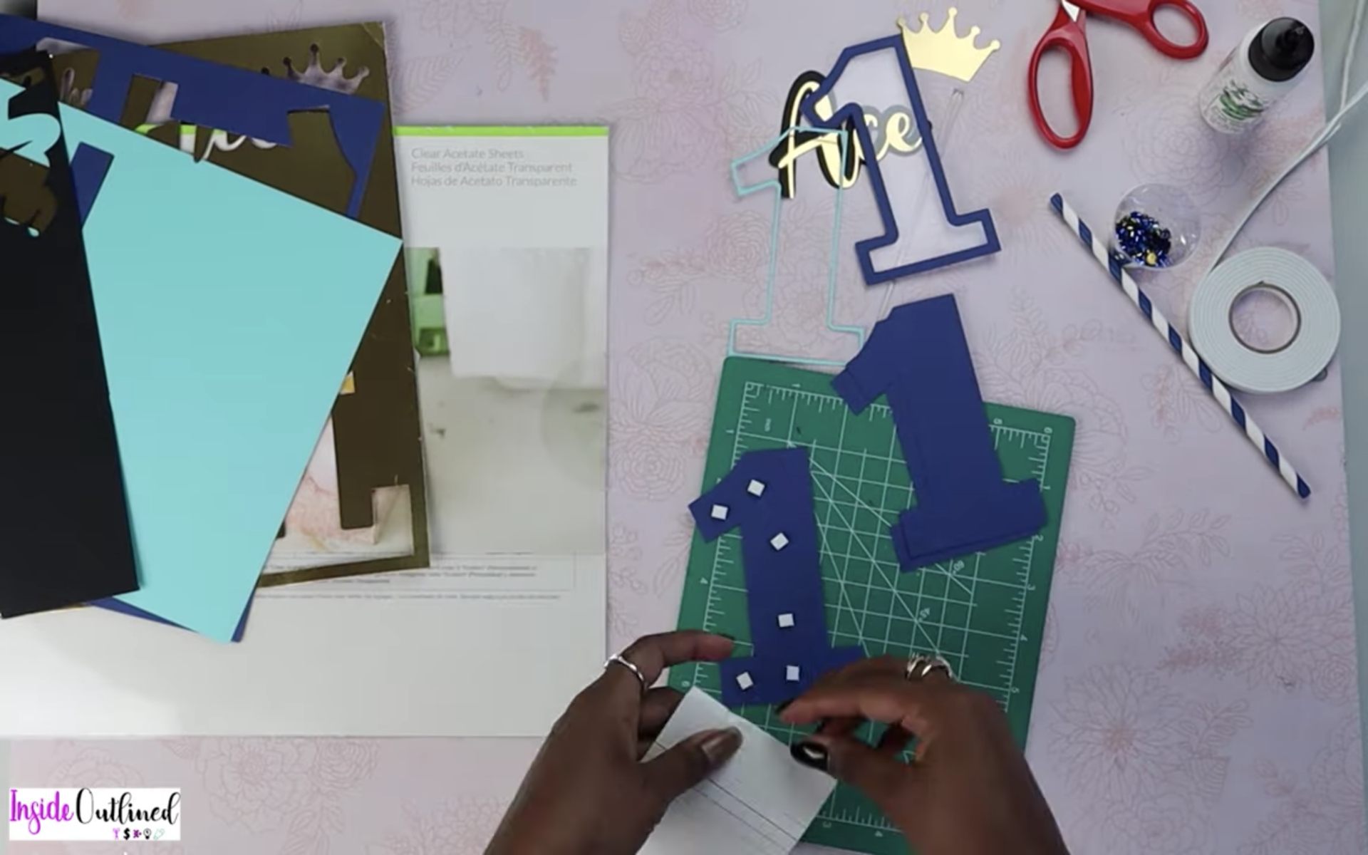 Cricut Number Shaker Cake Topper | DIY Shaker Cake Topper Tutorial ...