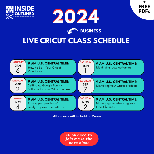 Free Cricut Classes - InsideOutlined