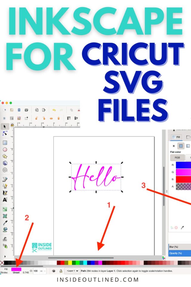 Ultimate Guide Inkscape for Cricut SVG Files - InsideOutlined