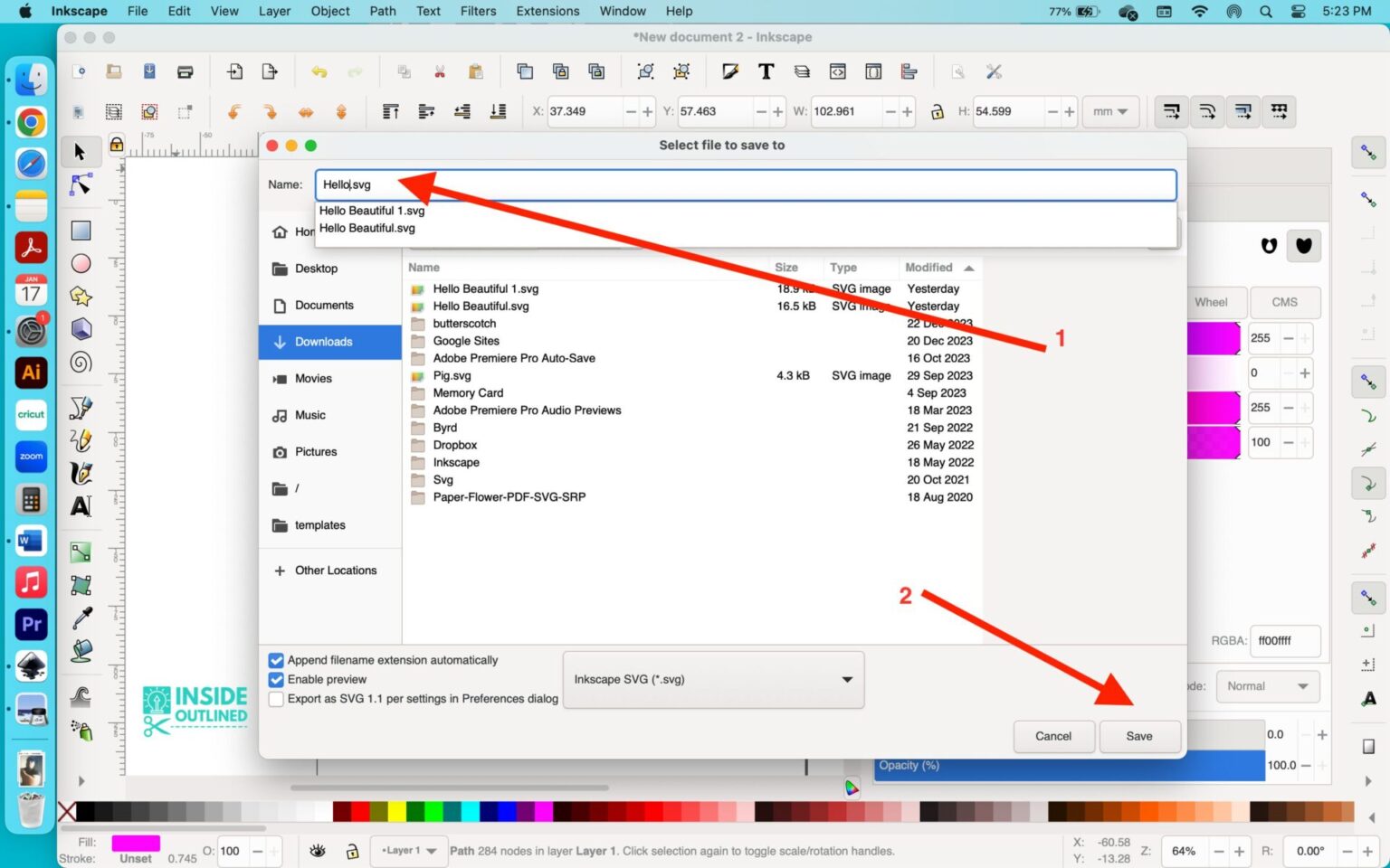 Ultimate Guide Inkscape for Cricut SVG Files - InsideOutlined