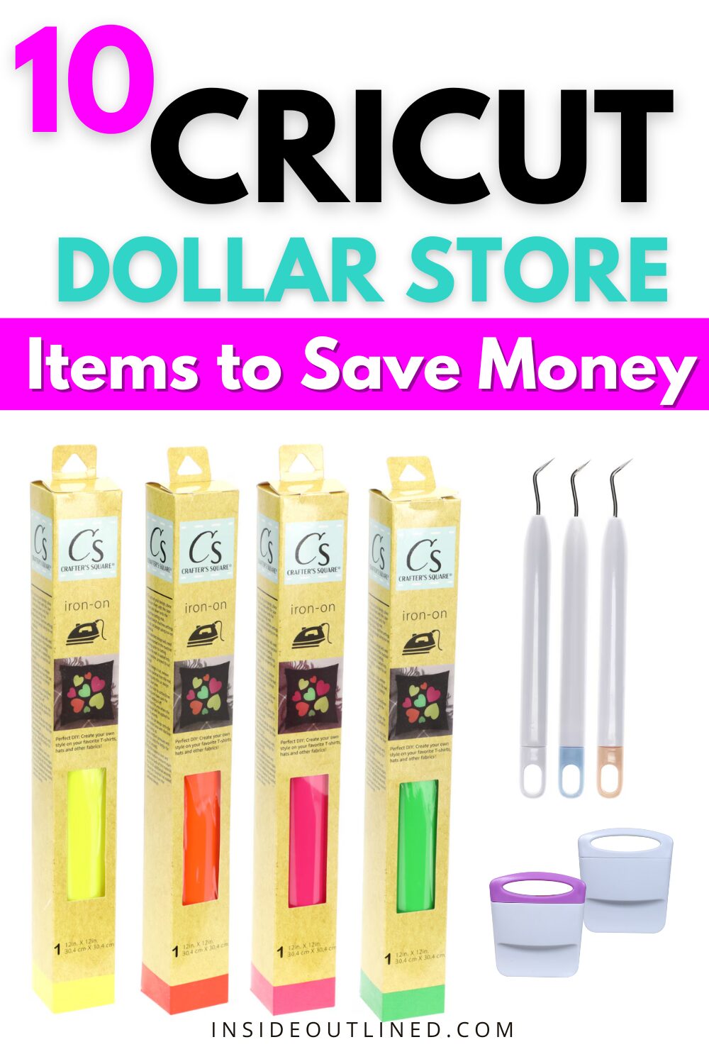 10 Cricut Dollar Store Items To Save Money - InsideOutlined
