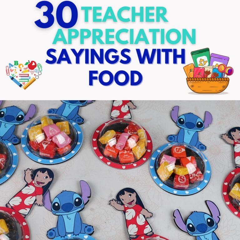 30 Teacher Appreciation Sayings with Food - InsideOutlined
