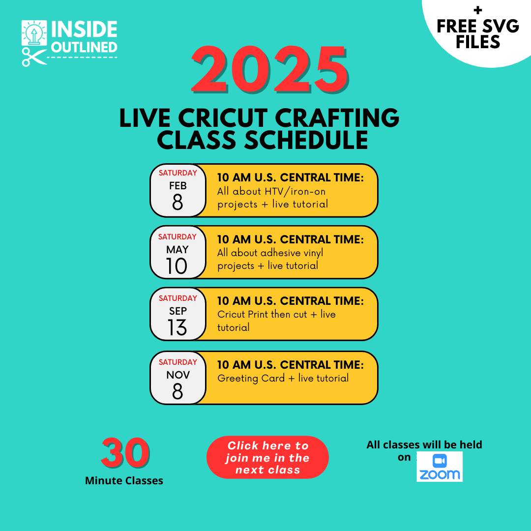 Free Cricut Classes - InsideOutlined
